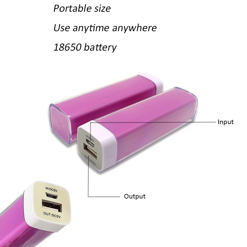 Lipstick Power Bank - Compact 2600mah Portable Charger