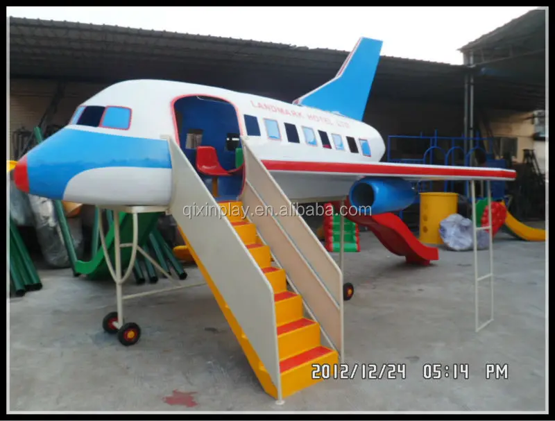Kids favorite airplane outdoor playground, airplane playground journey ...