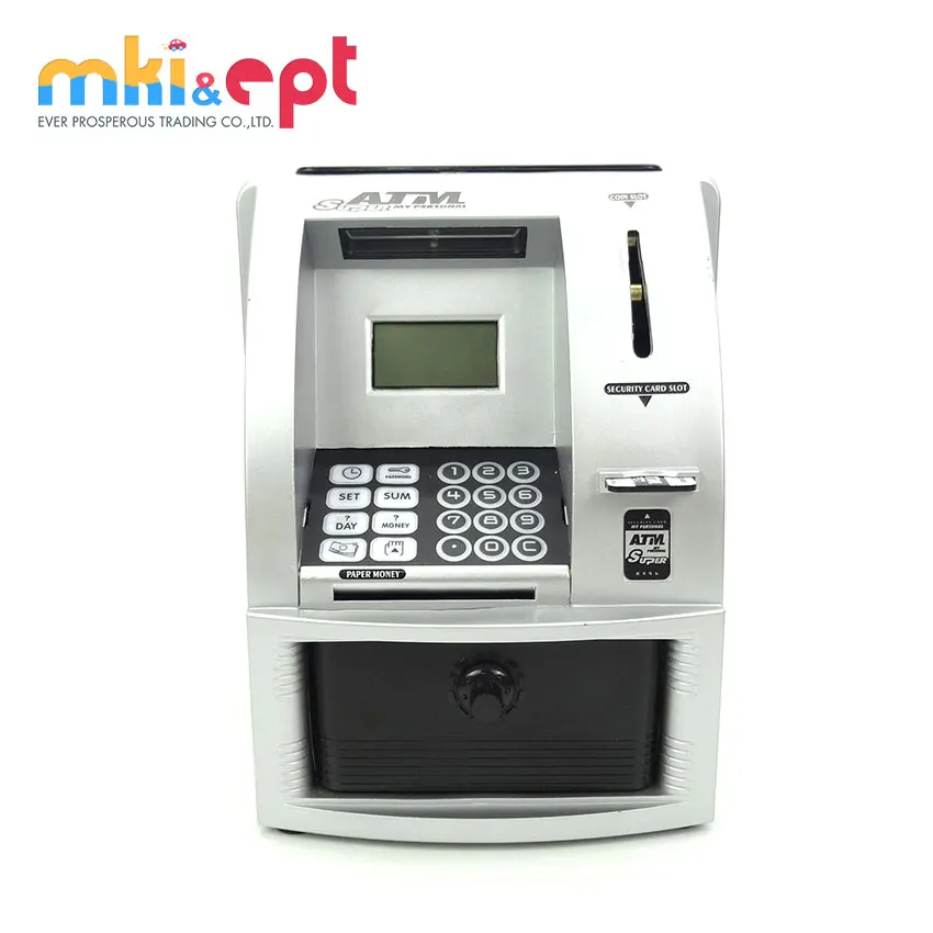 Ept High Simulation Small Kids Atm Machine Toy Piggy Bank Saving Safe Money Box Toys For ...