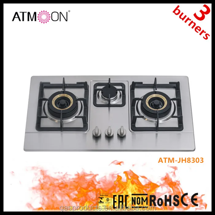 Artmoon 76cm Stainless Steel Built-in Gas Stove - 3 Burners