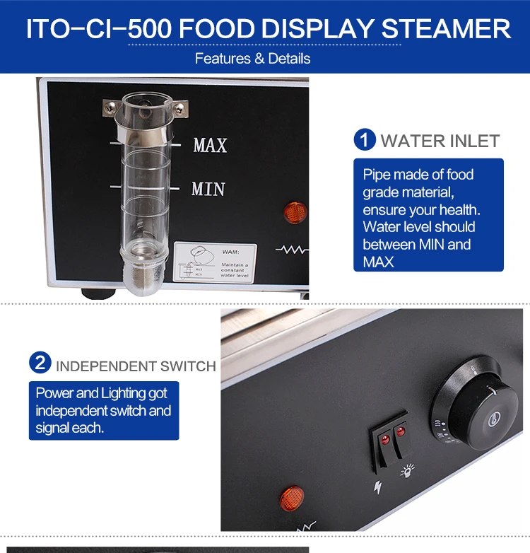 Commercial Food Display Steamer - Dim Sum Warmer for Sale
