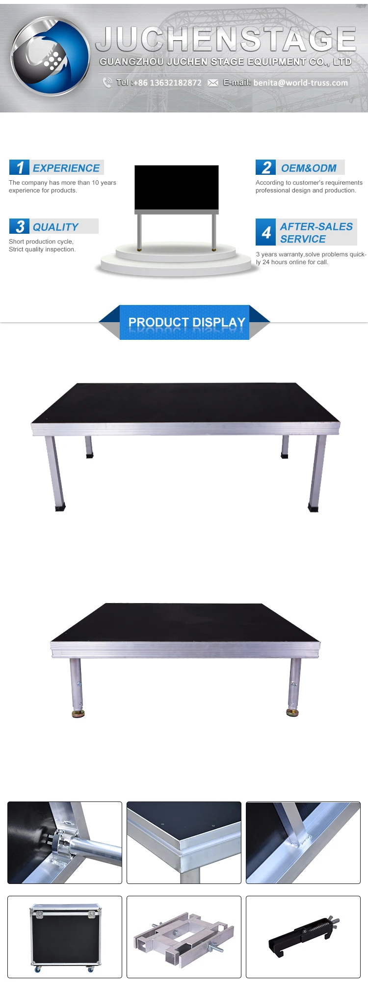 Modern Mobile Quick Stage Iron Layer Platform Iron Wedding Steel Stage ...