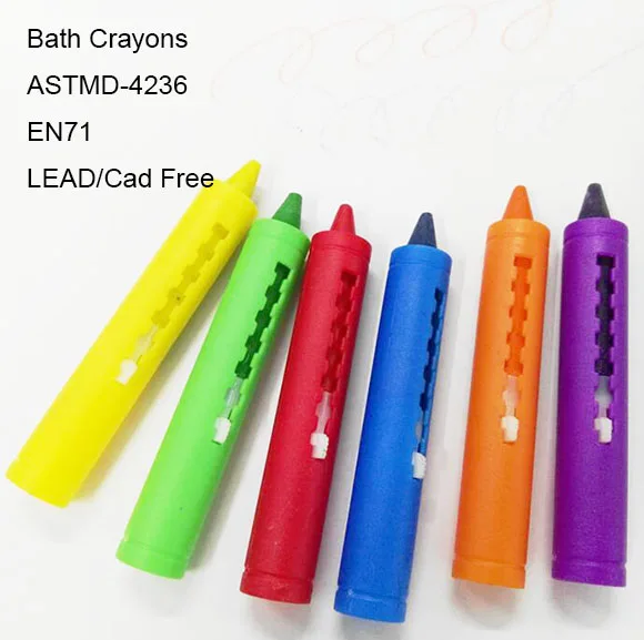 Bathroom Bathtub Colorful Drawing Bath Crayon for Pack Custom Colour Set Cheap Silk Non-toxic ...