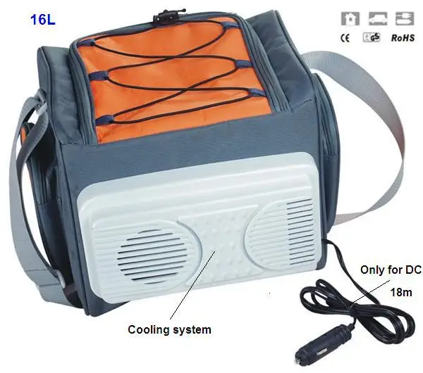 Customizable Insulated Electric 16l Car Cooler Bag With External ...