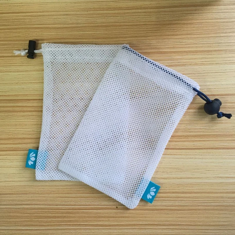Wholesale Small White Mesh Drawstring Bags - Eco-friendly