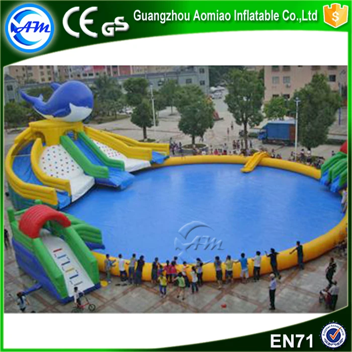 Gigante inflable de atracciones piscinas inflables plátano flotador de ...