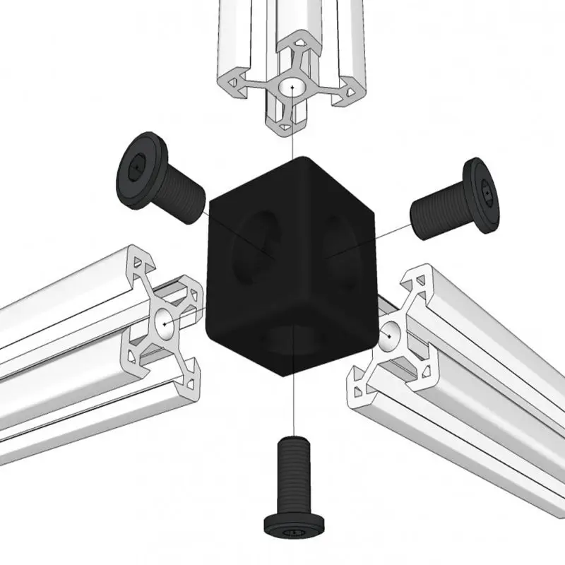 Alibaba.com: 3-way cube corner connector bracket for V-slot aluminum ...