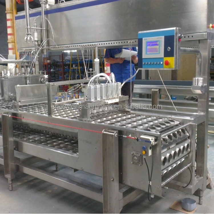Cornetto Ice Cream Filling Machine, 4 Linear Filler, Industry Cornetto ...