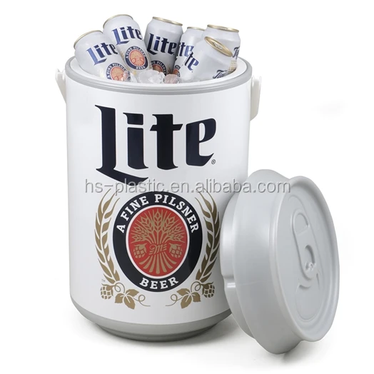 Plastic Beer Can Shaped Cooler Box Bucket Chilling Box For Ice Buckets ...
