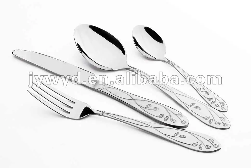 Modern Style 24-Piece Flatware Set Stainless Steel Cutlery Set with ...