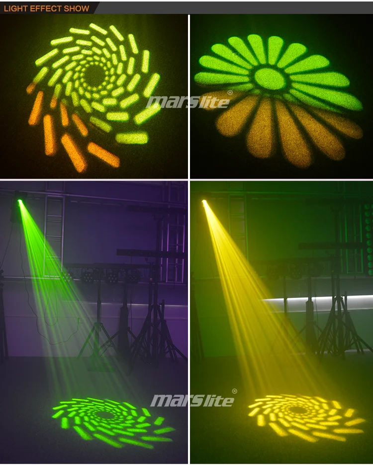 Dancing Light LED Scanner - 80W Gobo Stage Light for Clubs