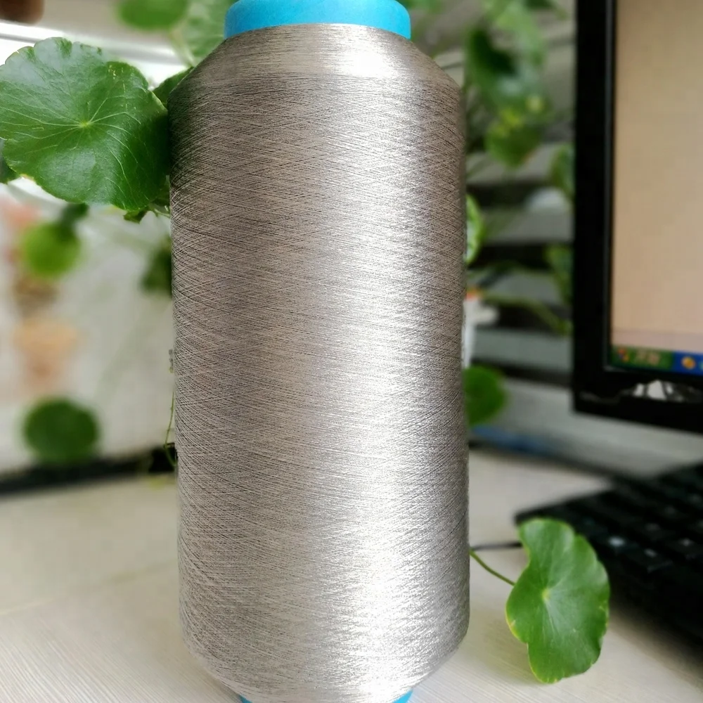 Silver Coated Conductive Yarn Conductive Sewing Thread Blended Conductive Yarn - Buy Conductive ...