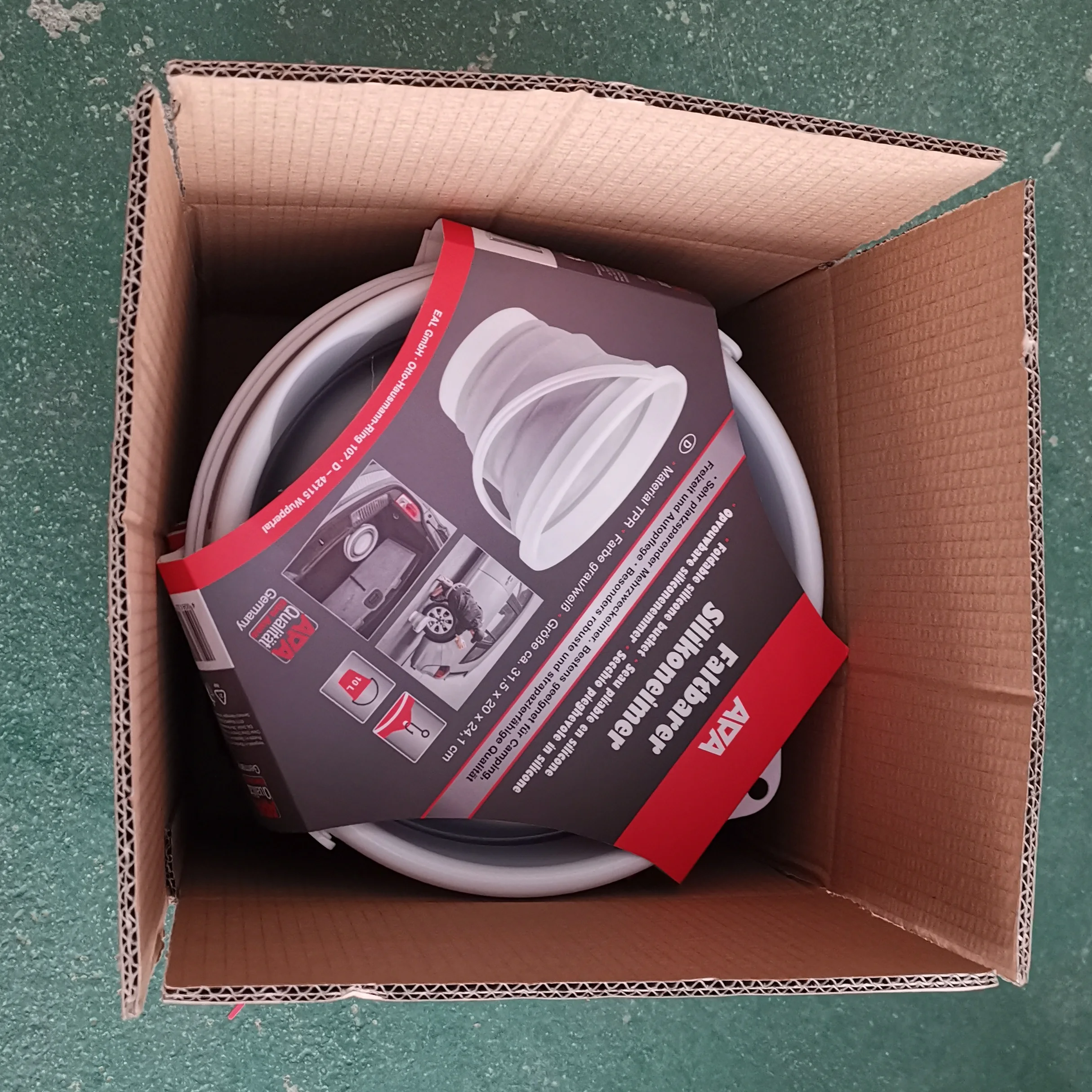 Folding Water Container Space Saving Large Square Folding Bucket ...