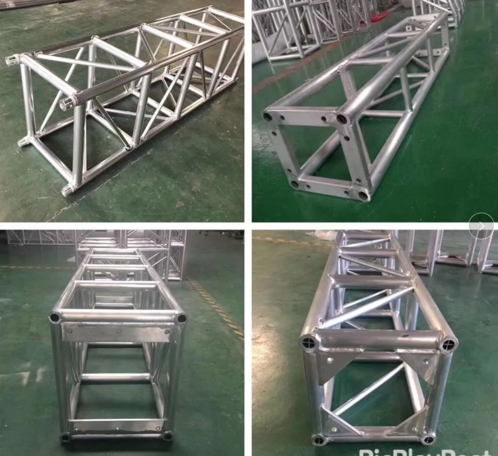Custom Telescopic Truss Aluminum Stage Truss Rotating D Shape Booth ...