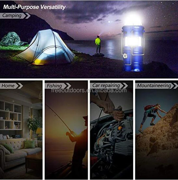 Outdoor Telescopic Collapsible Portable Multi Functional Rechargeable ...