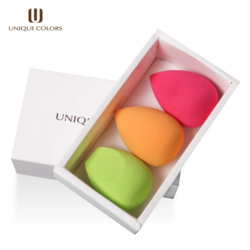 Private Label Package Cosmetics Sponge 3pcs Makeup Blender Sets Beauty ...