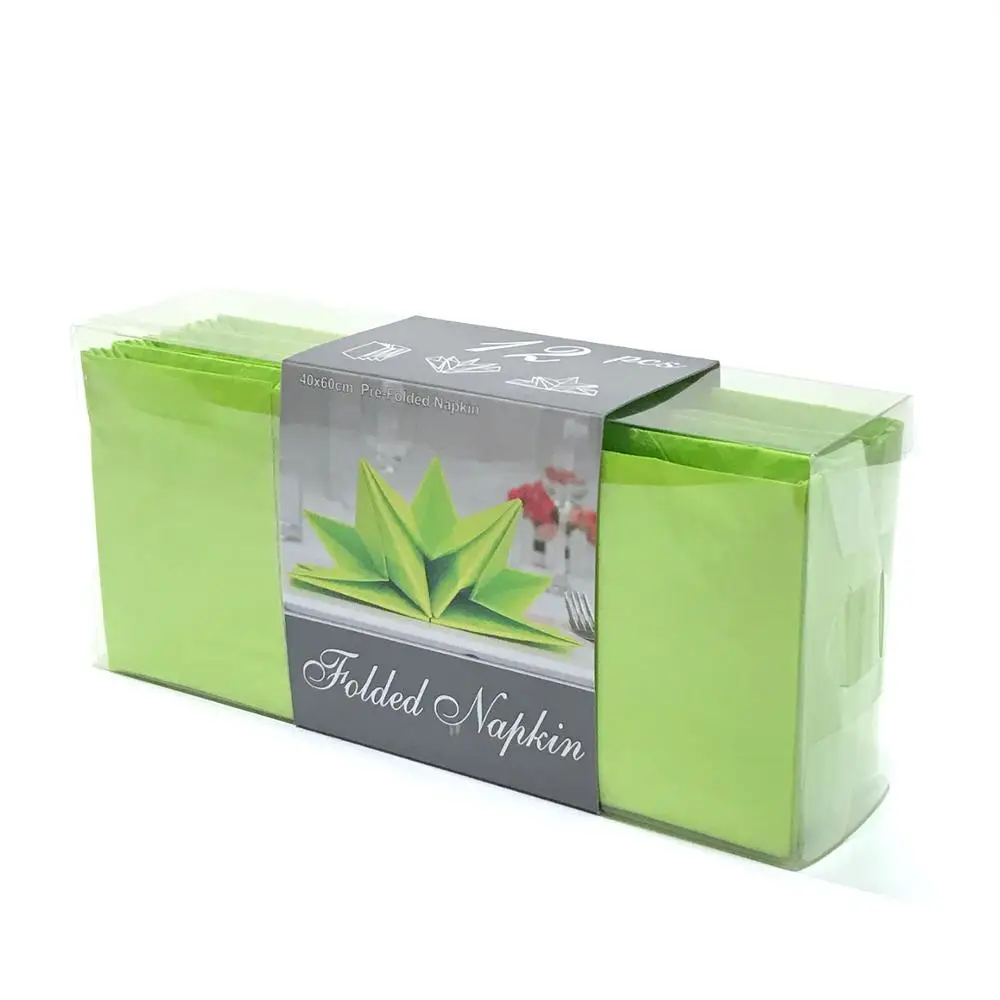 High Quality Green Pre Folded Paper Napkins For Wedding - Buy Pre ...