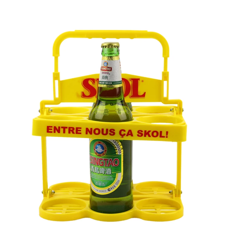 Portable 6 Can Plastic Beer Holder - Sustainable & Durable
