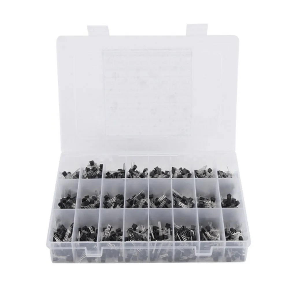 24Values TO-92 Transistor Assortment Assorted Kit Each BC327 BC337 BC517 BC547 BC548 BC549 ...