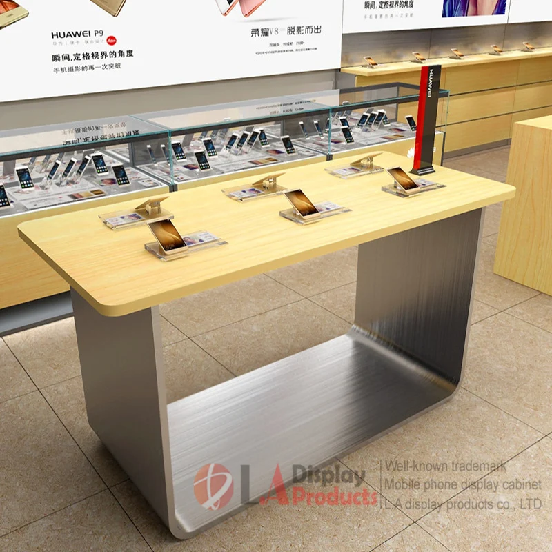 Stainless Steel Mobile Phone Display Tables - Durable & Stylish