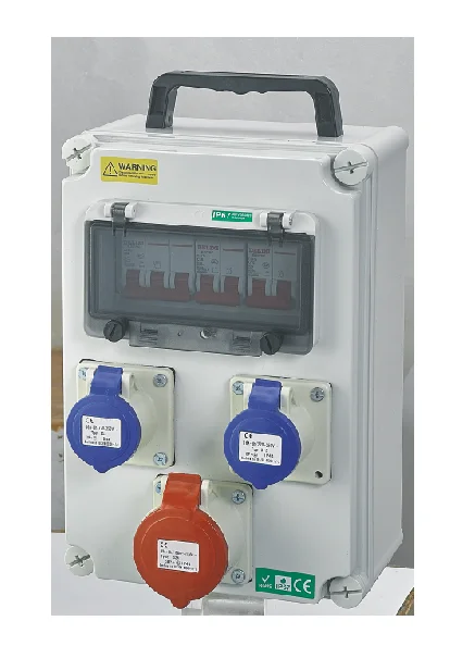 Customized IP66 Waterproof Industrial Combination Socket Box for Power ...