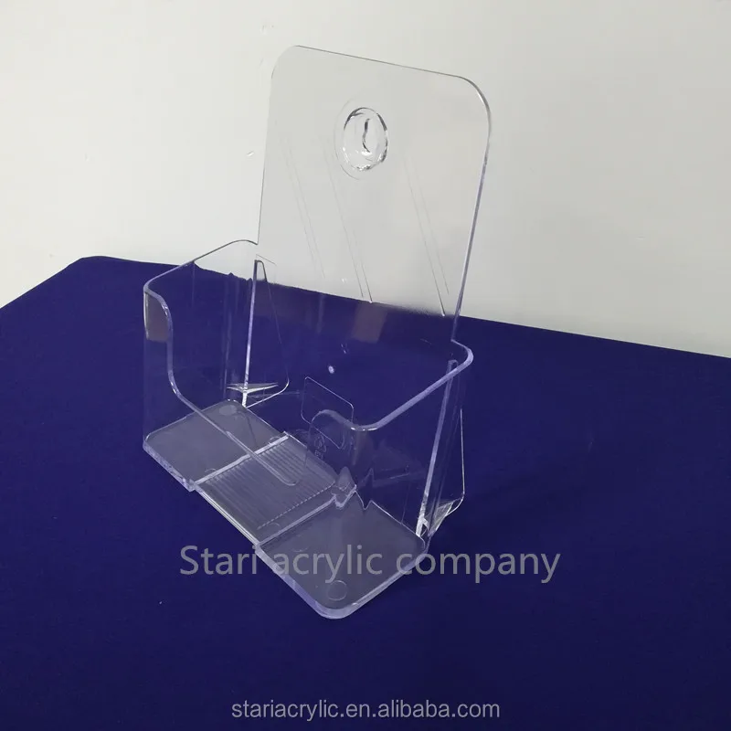 Single Pocket Wall Clear Acrylic Brochure Holder - STR