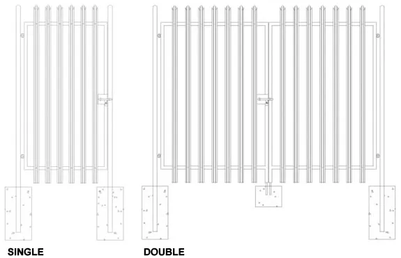 3mm Thickness W Pale Palisade Fence - Durable & Versatile