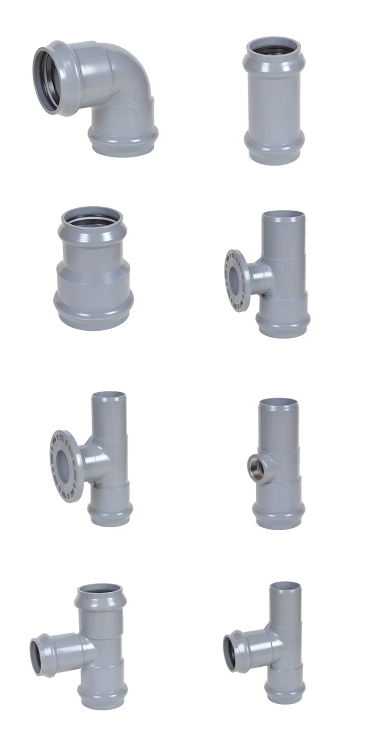 Pipe Socket Joint - Durable PVC Fittings with Rubber Ring