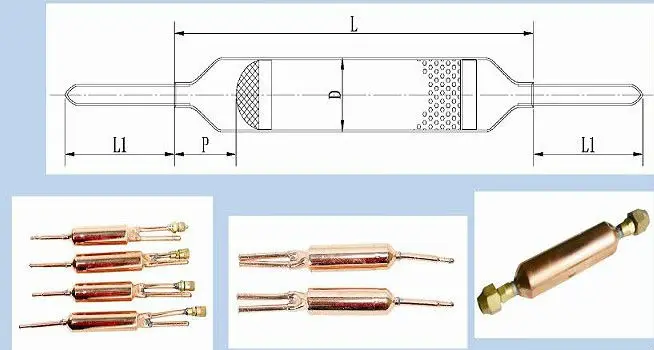 15G Refrigeration Copper R134a Filter Drier/refrigerator Receiver Drier ...