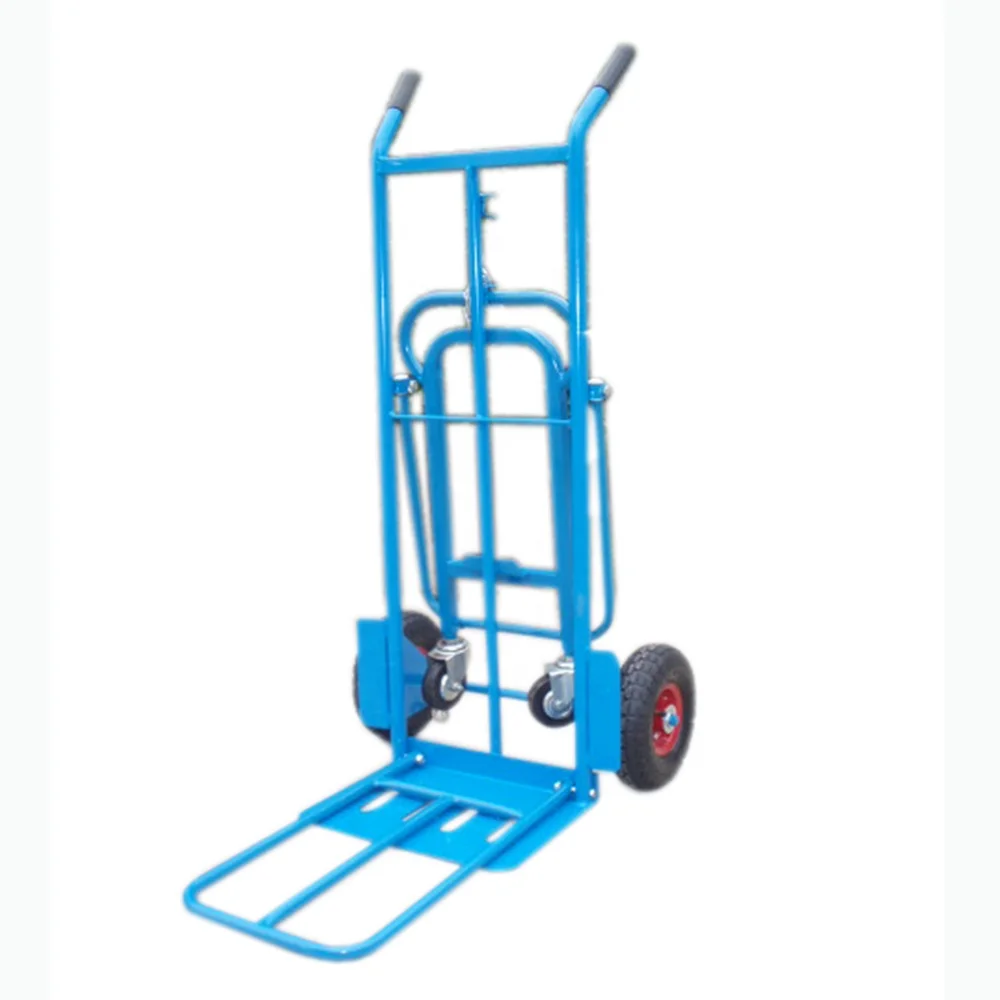 Industrial Four-Wheel Foldable Platform Hand Cart 200kg Load Capacity ...