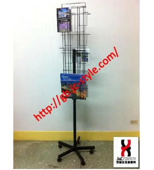 Free Standing Calendar Display Rack/flooring Magazine Display Stand ...
