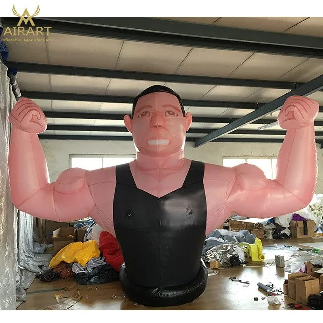 Character Design Inflatable Gym Muscle Man,Giant Blow-up Muscle Man ...