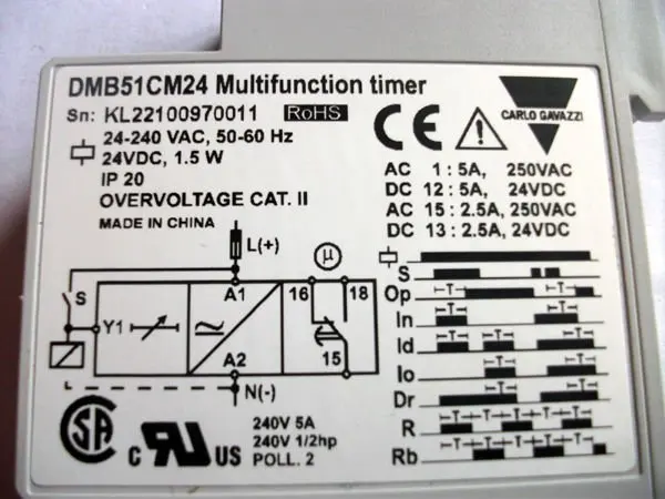 Carlo Gavazzi 3-phase Sequence And Phase Loss 17.5 Mm Din-rail Housing ...