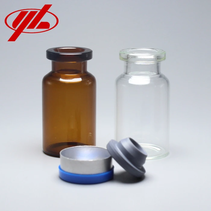 ISO 10R Transparent Pharma Glass Vial for Liquid Medicine