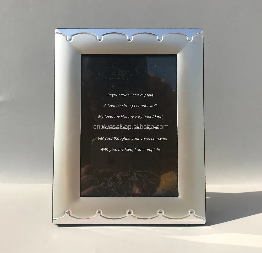 Metal Photo Frame,Silver Plated Picture Frame,3.5x5" 4x6" 5x7" 6x8 ...
