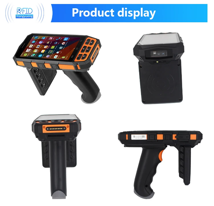 Rfid Long Distance 1d/ 2d Barcode Handheld Uhf Android Handheld Reader ...