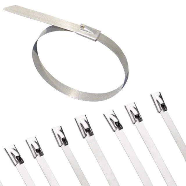 SUS304 Self-Locking Stainless Steel Cable Ties Optic Fiber Cable ...