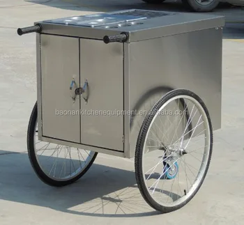 Stainless Steel Traditional Street Hot Dog Push Cart For Sale,Hand Push ...