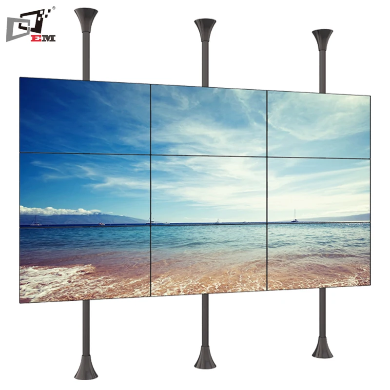 Nine Vertical Mounting 3x3 Floor Mount To Ceiling Mount For 32 Inch To ...