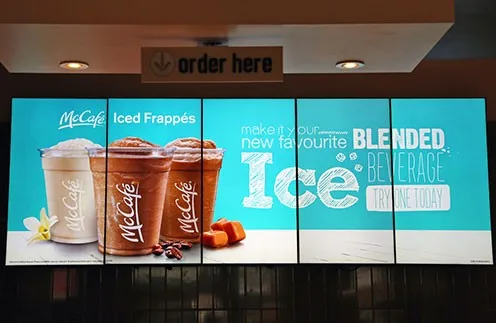 Hanging Mount Electronic Lcd Menu Display Digital Menu Screen Board for ...