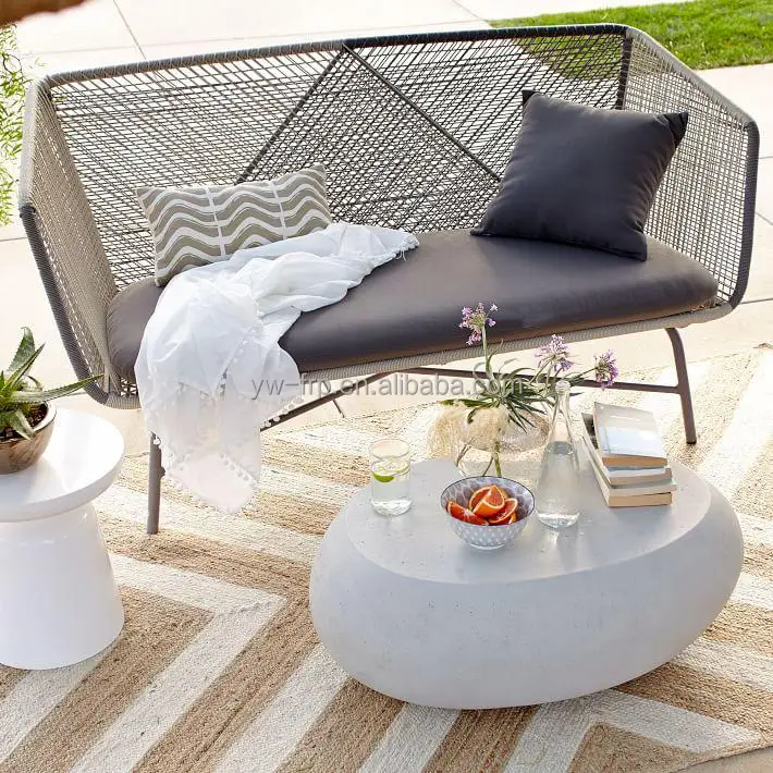 Pebble coffee table with modern tea table for the living room with fiberglass