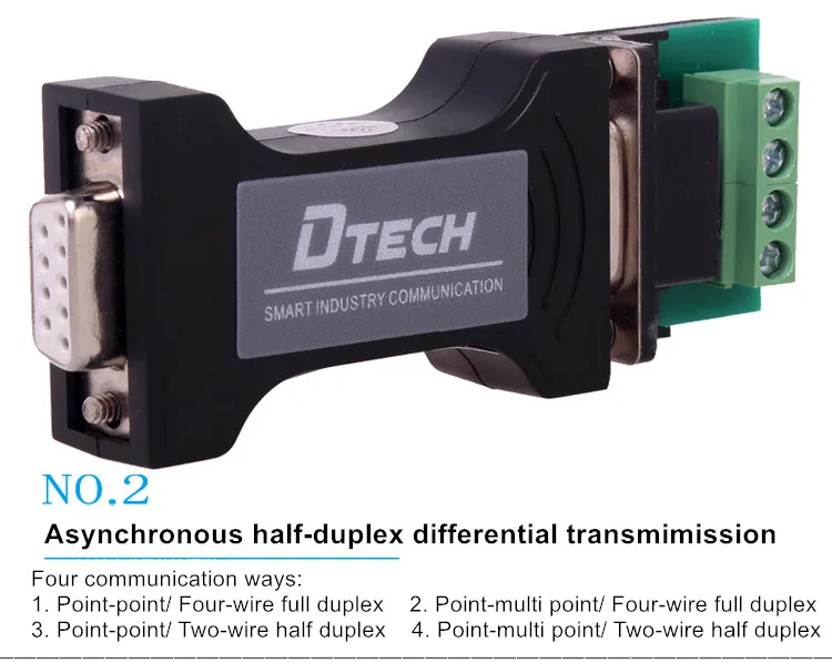 DTECH Iot Serial Communication Adapter - RS232 to RS485