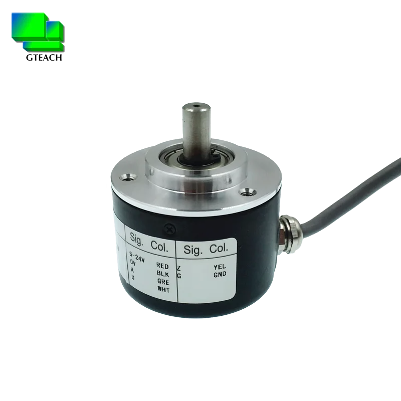 5000 Ppr 50mm Out Diameter Shaft 8mm Type Incremental Rotary Encoder ...