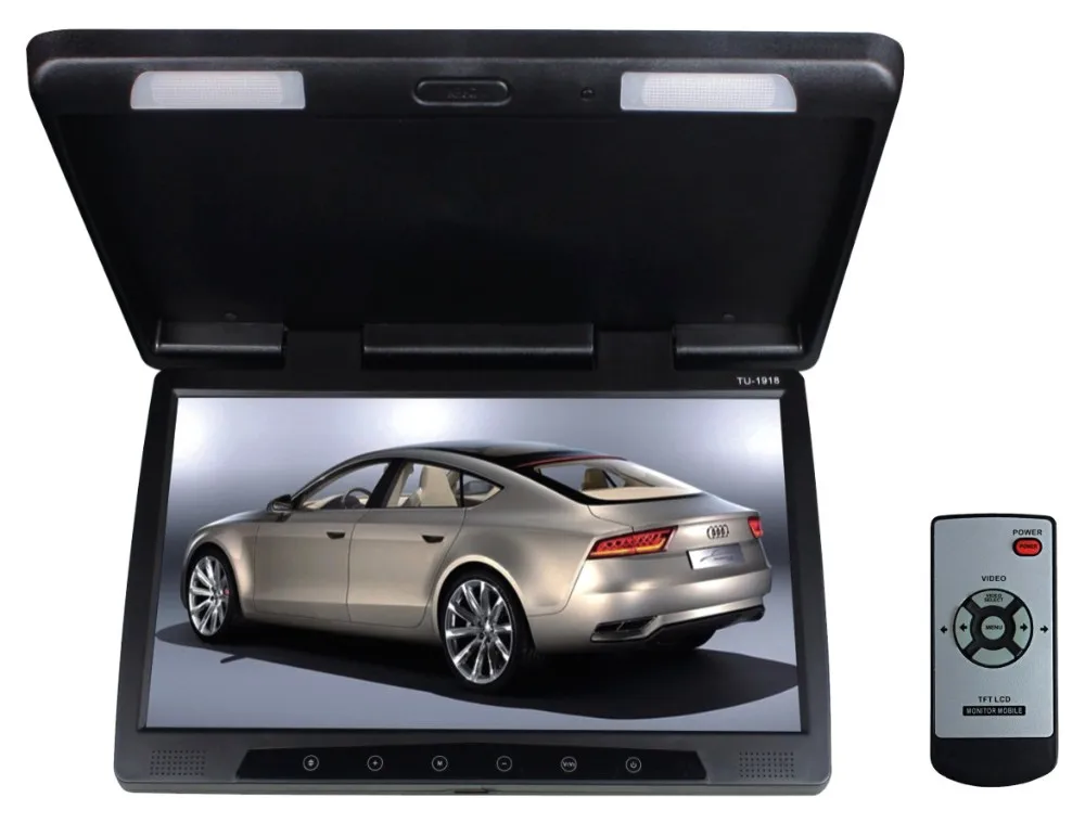 Flip down Car Roof TV - Multiple Size Options & Easy Install