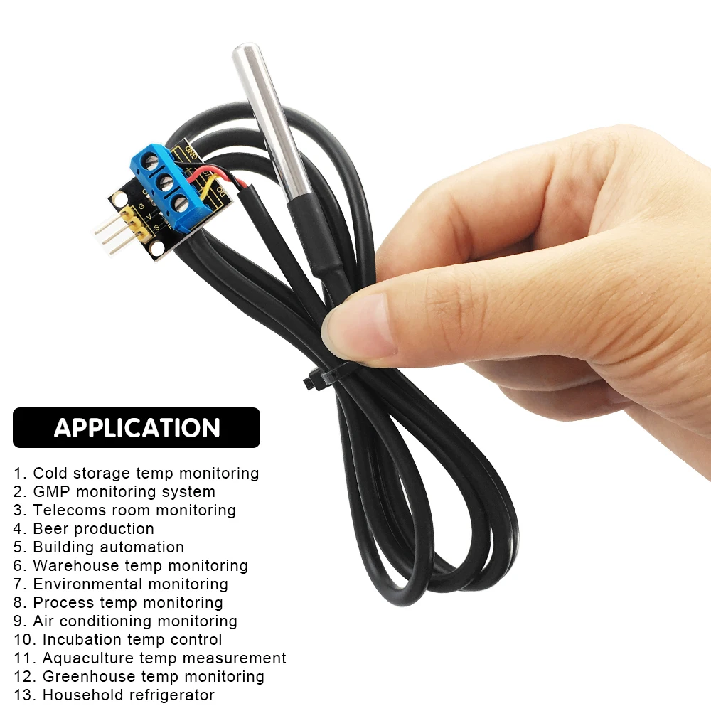 Keyestudio DS18B20 Temperature Detector for Arduino & Microbit