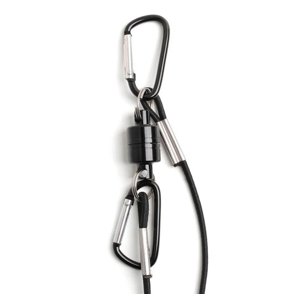 Fly Fishing Landing Net Magnetic Release Holder & Carabiner Black 2.5 ...
