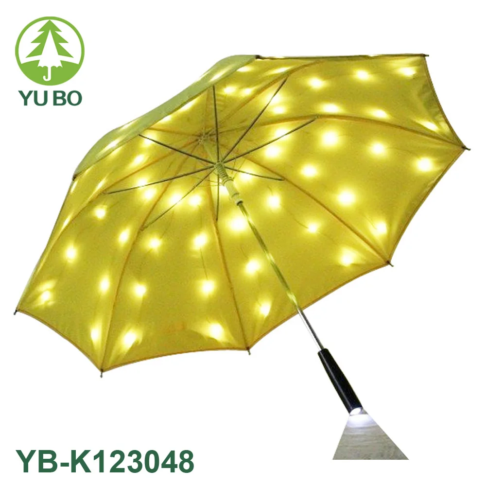Yellow Color Glow In The Dark Flash Umbrella Led,Lighting Led Flying ...