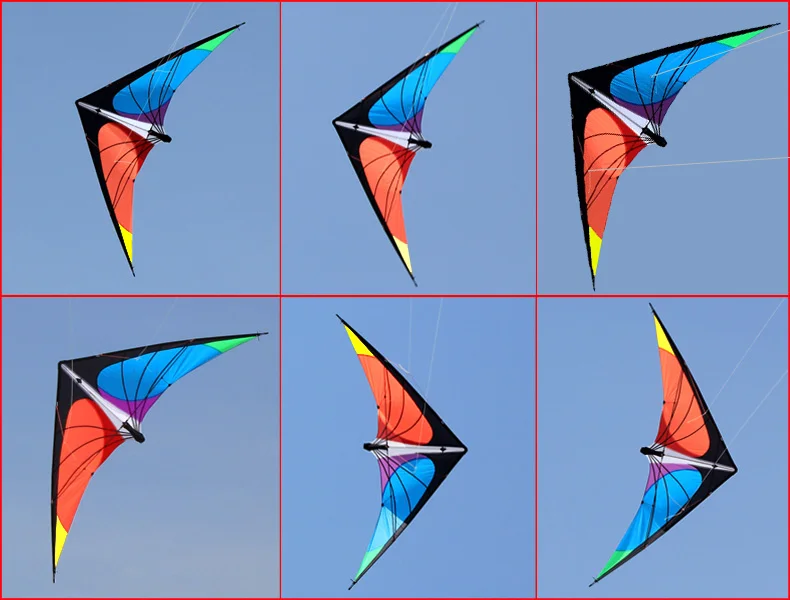 2.4m Delta Colorful Carbon Tube Stunt Kite - Customizable