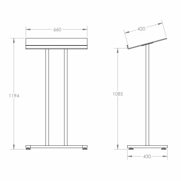 Modern Church Pulpits - Durable Acrylic & Metal Lecterns