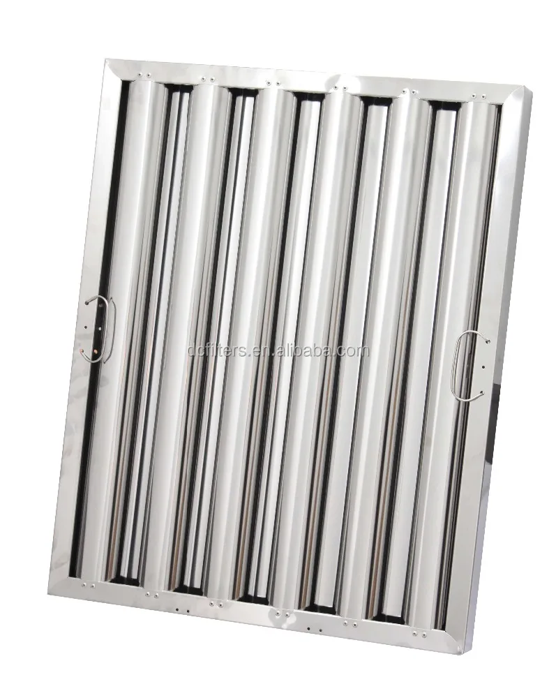 Commercial Kitchen Hood Filter Stainless Steel Range Hood Baffle Grease ...